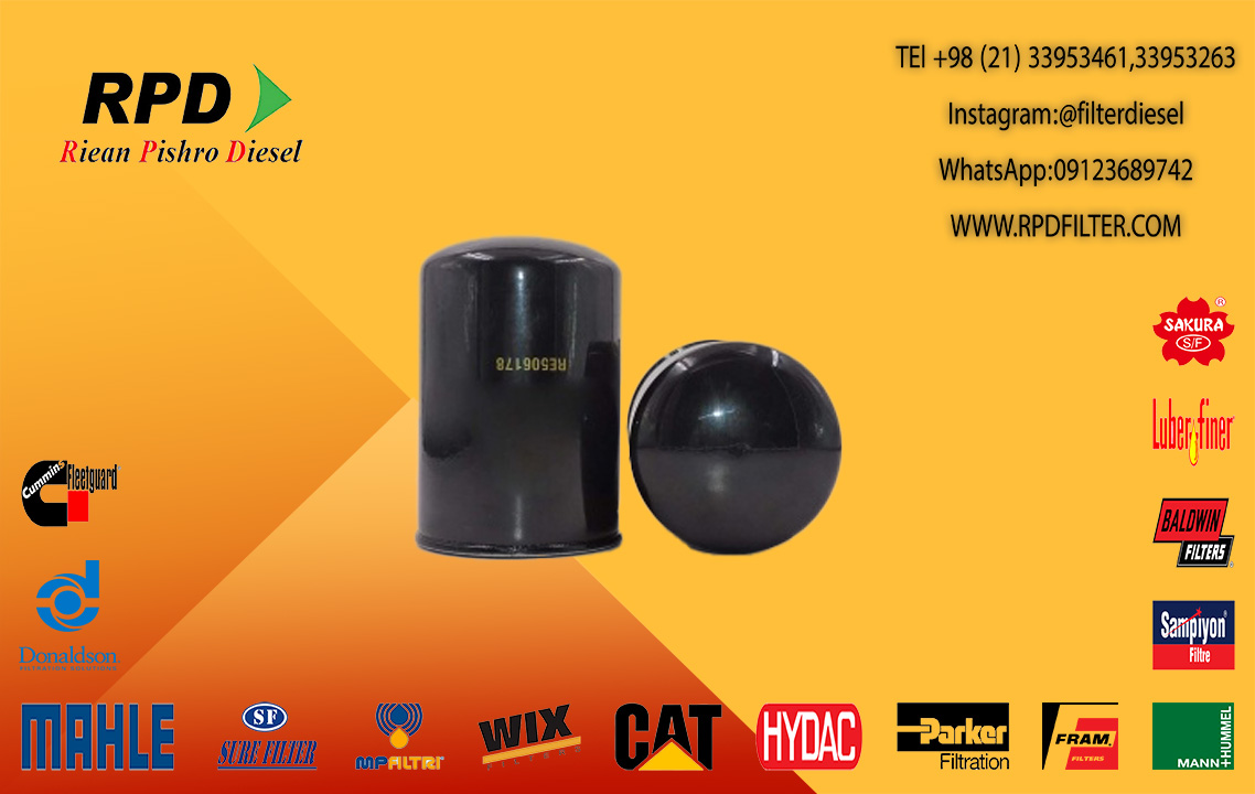 اسپیندل روغن فیلتر John Deere RE506178 – فیلتر های دیزل ژنراتور و ماشین ...